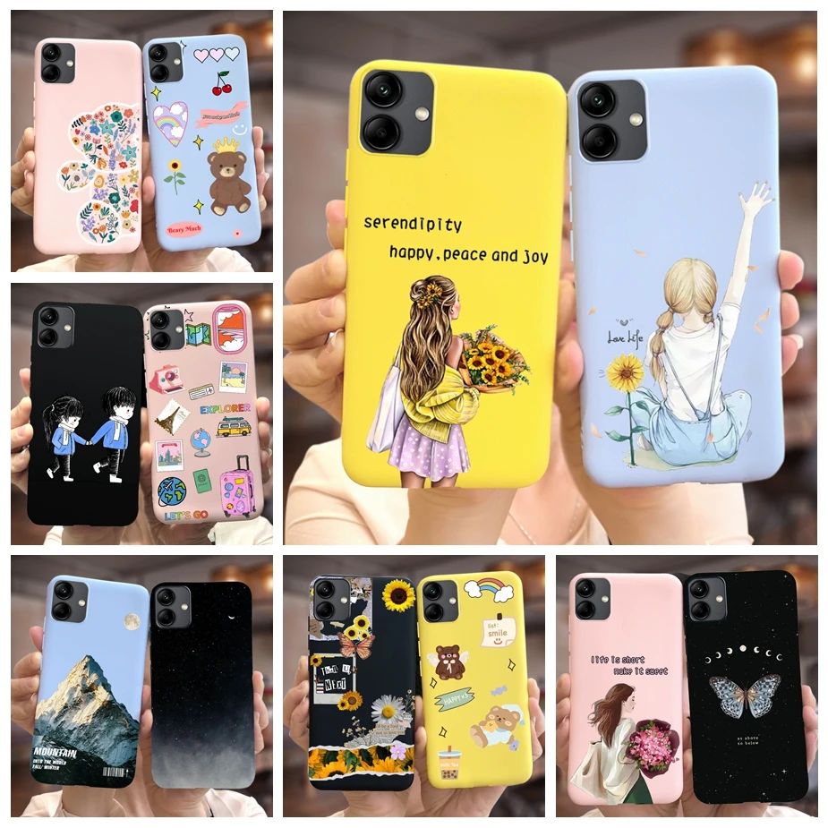 For Samsung Galaxy A04 Case A04e Cute Fashion Back Cover Soft Silicone ...