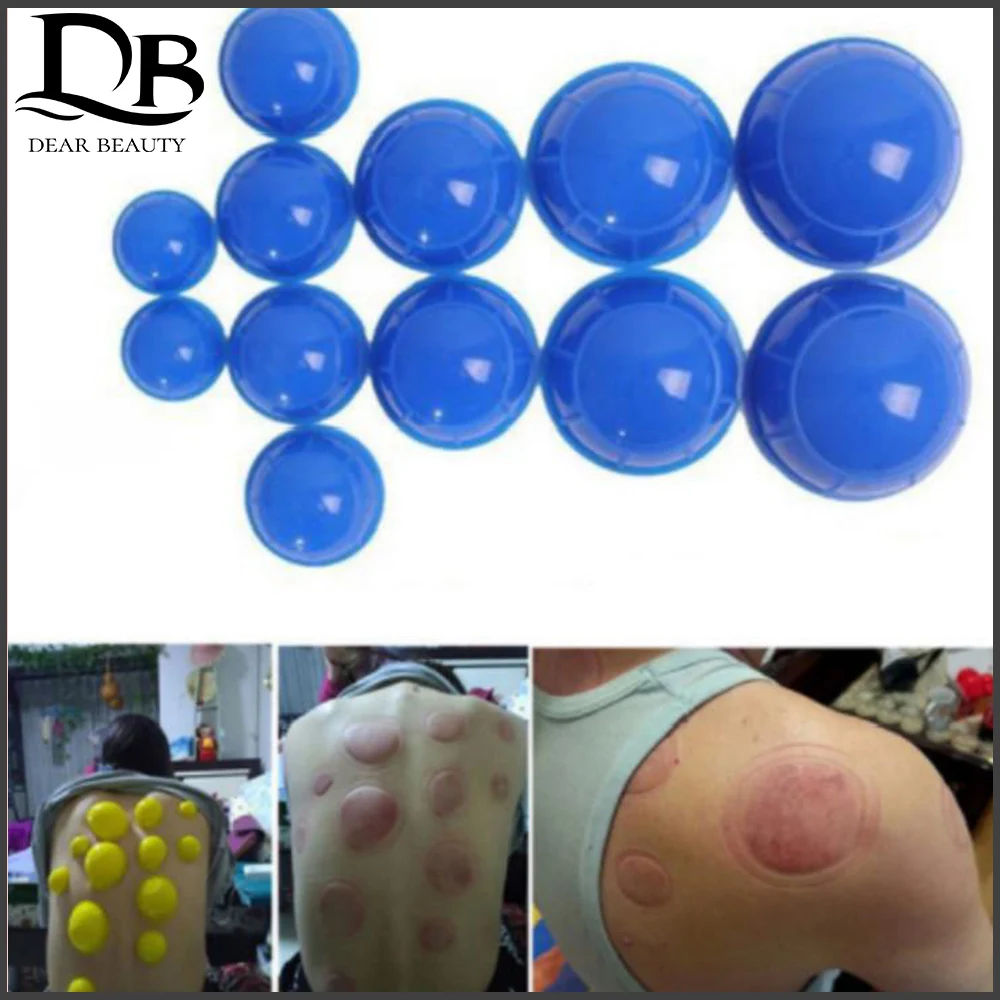 12Pcs-Set-Strong-Suction-Vacuum-Cupping-Cup-Kit-Silicone-Body-Massager ...