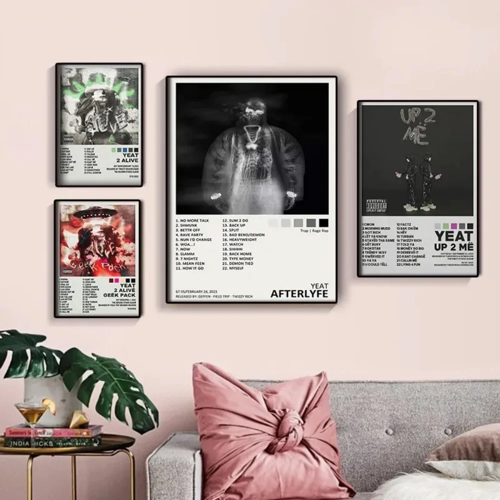 American-Hip-Hop-Rapper-Star-Yeat-Posters-for-Room-Bar-Aesthetic-Music ...