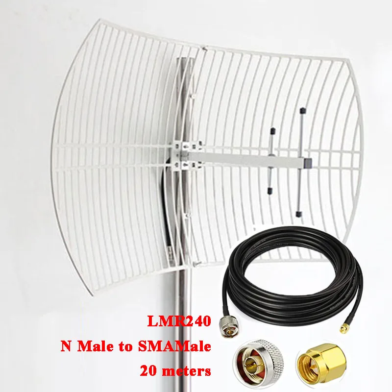 LORA-WAN-parabolic-grid-antenna-remote-signal-receiver-806-960MHz-GSM ...