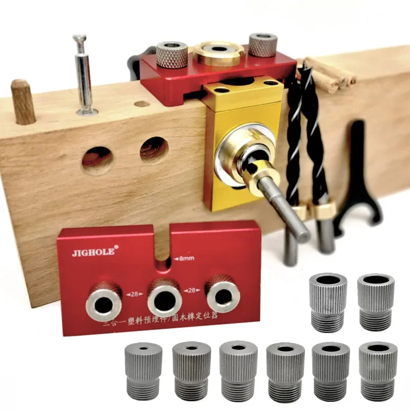 Upgraded-3-In-1-Doweling-Jig-Woodworking-Adjustable-3-10mm-Pocket-Hole ...