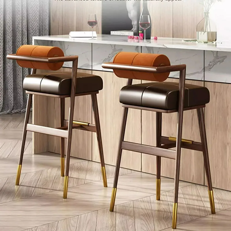 Leather-Office-Luxury-Office-Chair-Bar-Stools-Designer-Chair-Modern ...