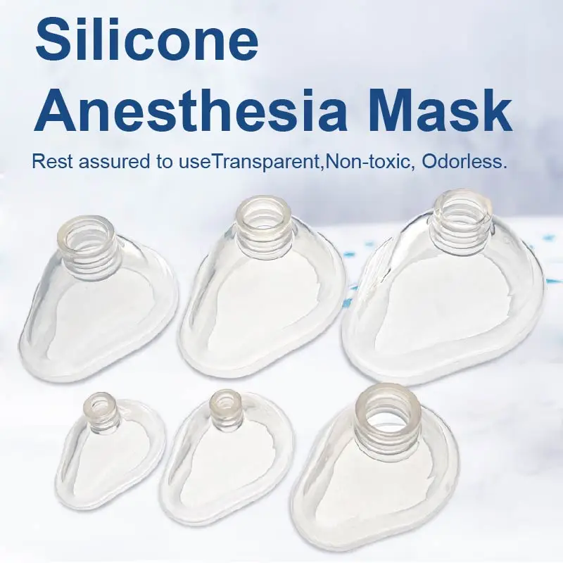 Califed 1Pc/6Pcs Anesthesia Mask Silicone Reusable Sterilized Medical ...