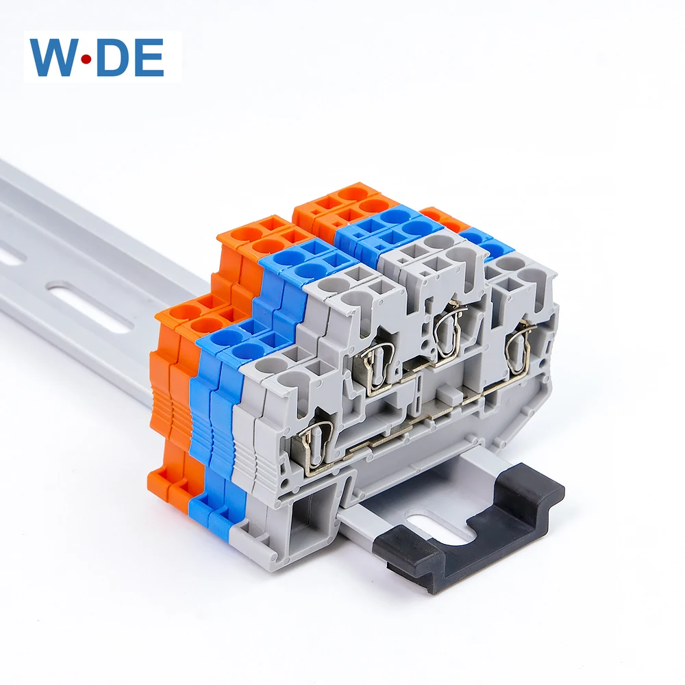 Din-Rail-Terminal-Block-STTB-2-5-Electrical-Wiring-Connectors-Double-Layer-Spring-Connection ...