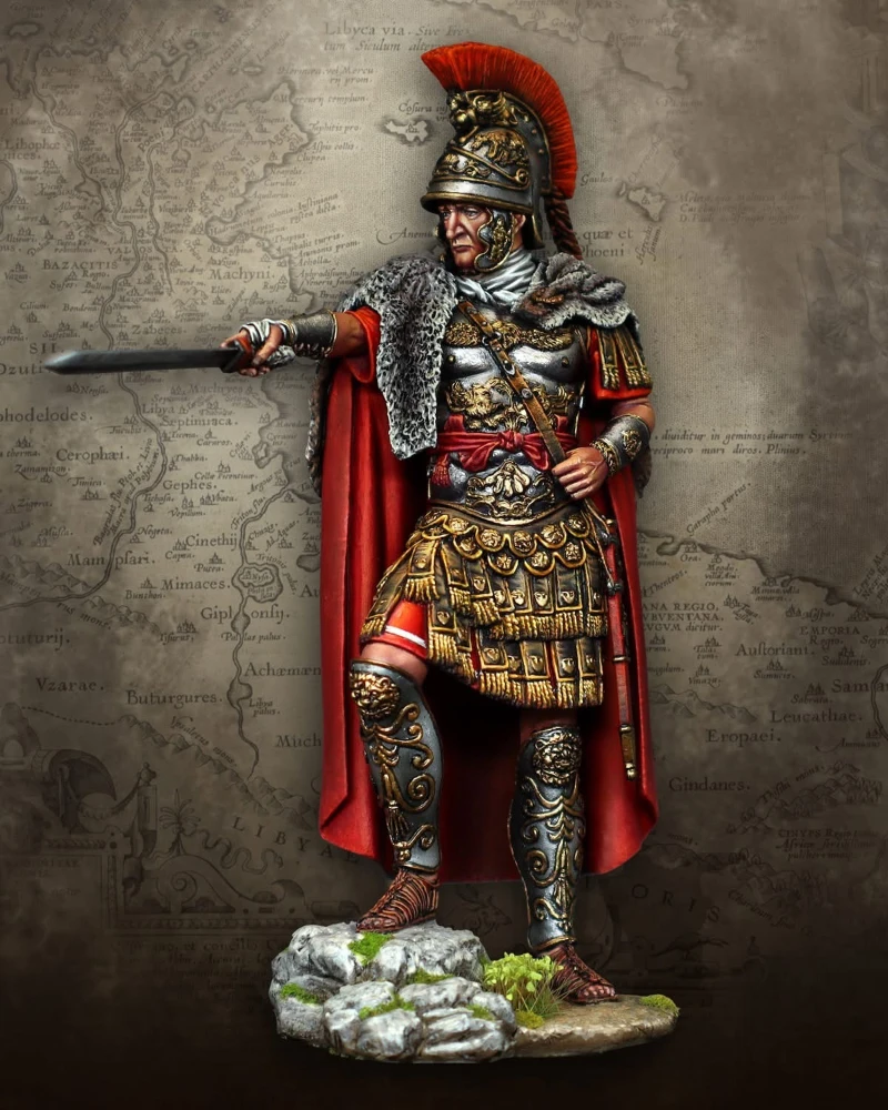1/20 Scale 90mm Die-Cast Resin Figure Model Kit Ancient Roman General ...