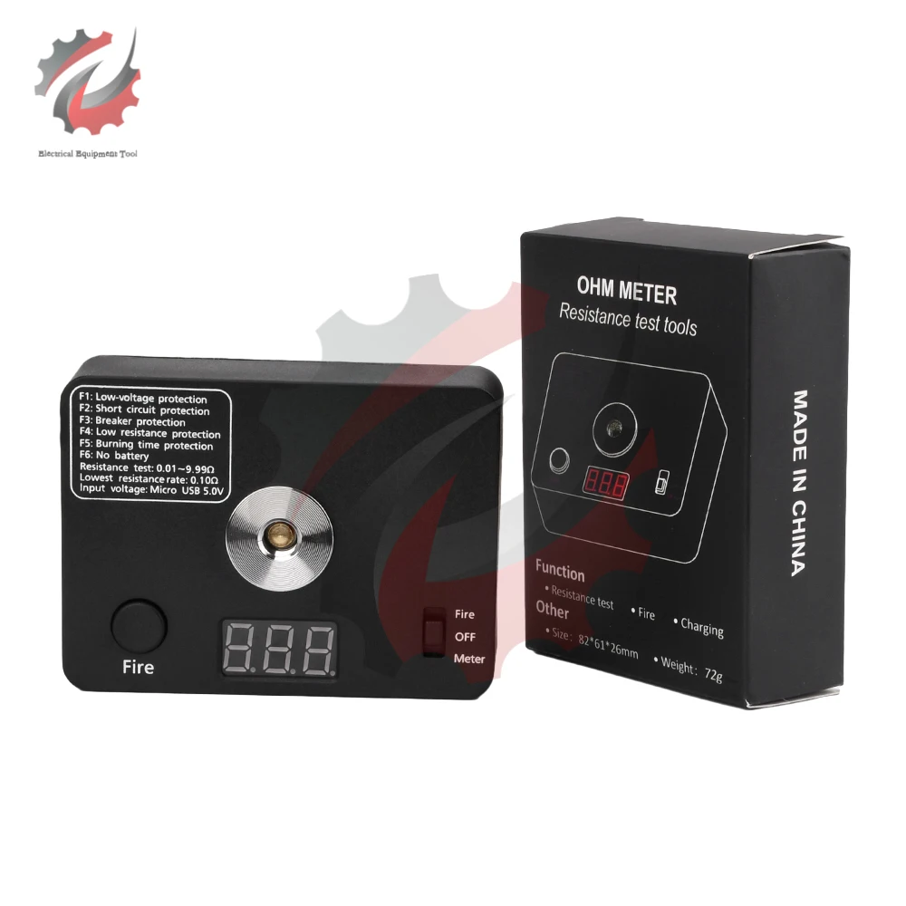 521 TAB Mini V3 Professional Resistance Tester LED Digital Ohm Meter ...