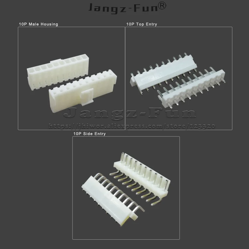 20pcs 10P VH 3.96 Plug 3.96mm VH3.96 10 Pin JST Molex Male Female ...