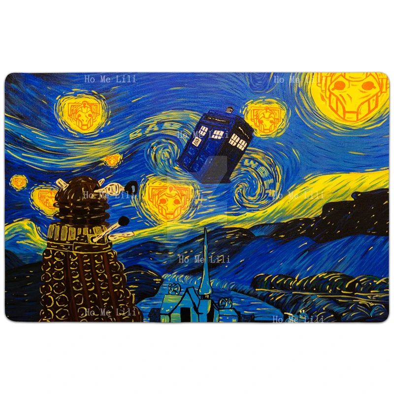 Tardis Starry Night Poster