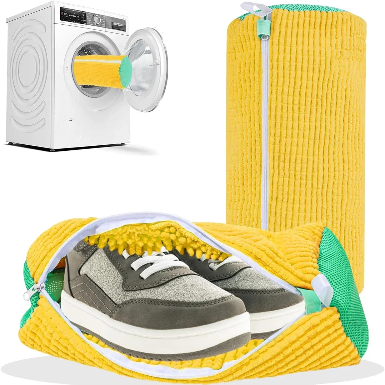 2PCS Shoe Washing Machine Bag Washer and Dryer Reusable Laundry Shoe ...
