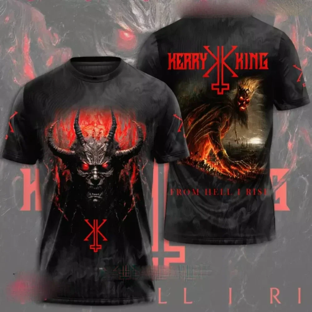 2025 Summer Fashion Men's and Women's Short Sleeve New Demon Satan ...