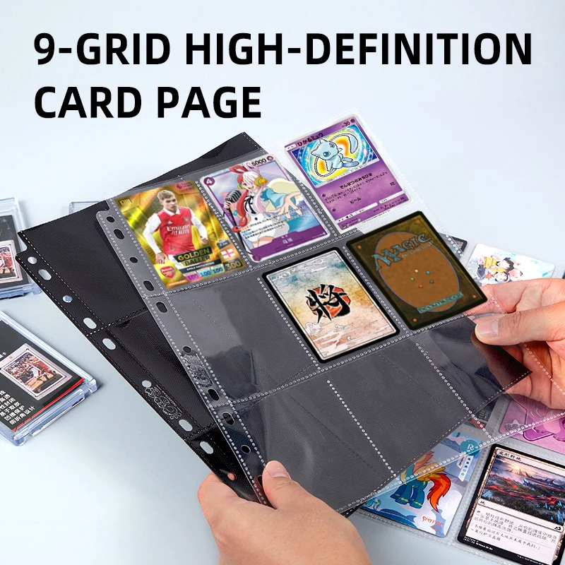 40pcs-9-Card-Protector-Sleeves-Pocket-Gaming-Trading-Card-TCG-Album ...
