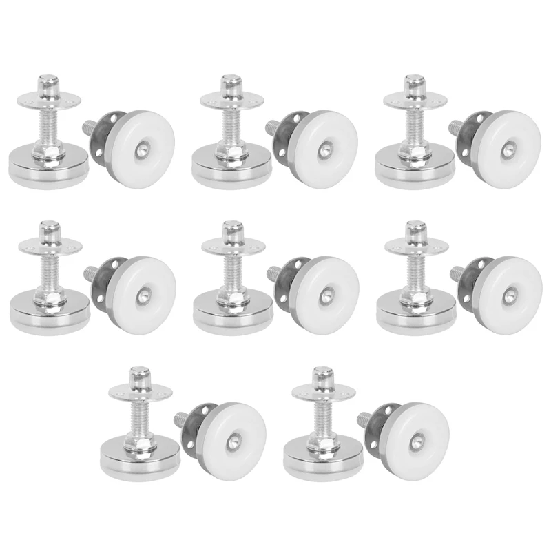 16PCs Furniture Foot Pad M8x30mm Adjustable Table Feet with T Nut Bolt ...