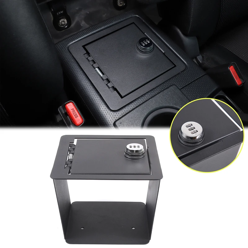 For-Toyota-FJ-Cruiser-2007-2021-Black-Car-Armrest-Storage-Privacy ...