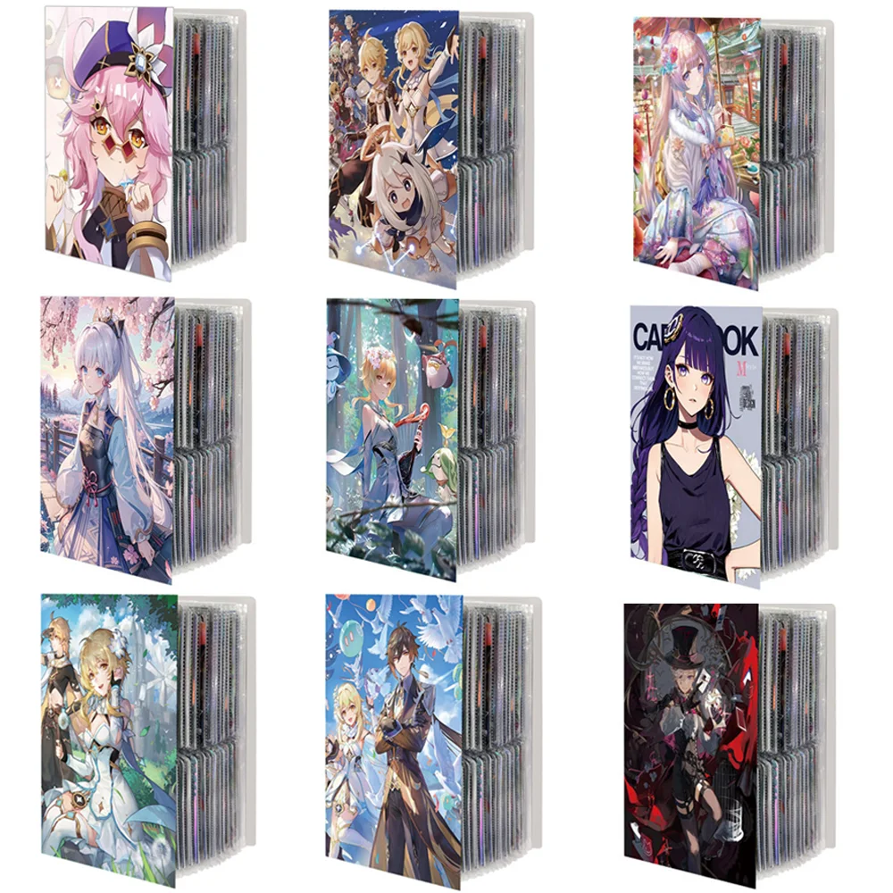 240pcs-Genshin-Impactc-Card-Album-Book-Raiden-Shogun-Aether-Paimon ...