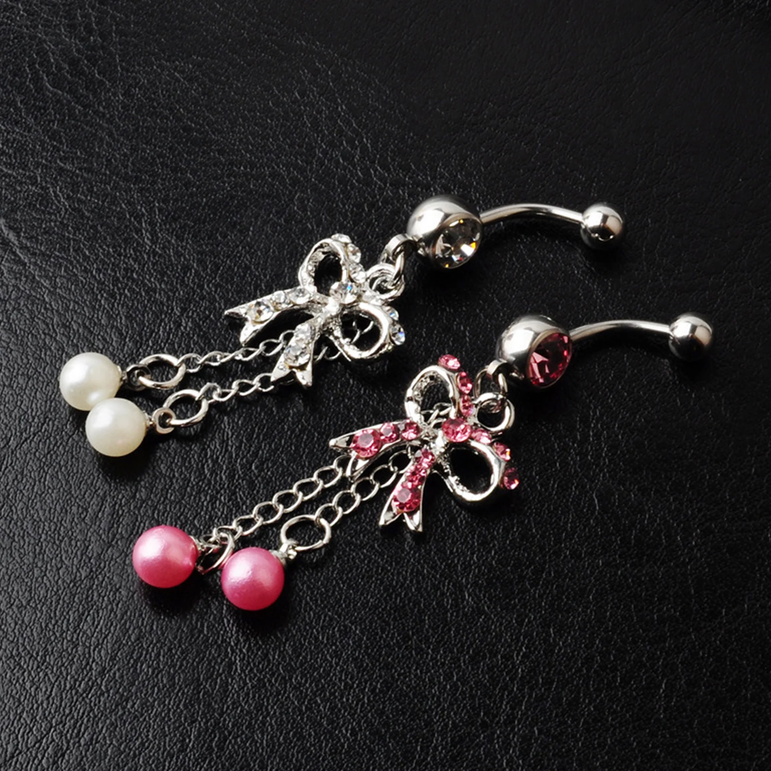 Luxury-Y2k-Pearl-Zirconium-Flash-Bow-Belly-Button-Ring-For-Women-s-Body-Piercing-Jewelry ...