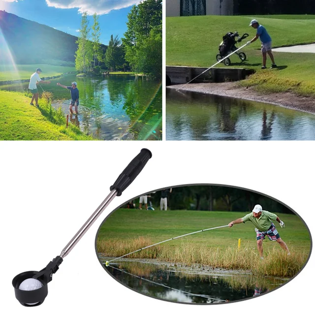 Pro V1 Golf Balls Telescopic Ball Retriever - Stainless Steel Pick Up ...