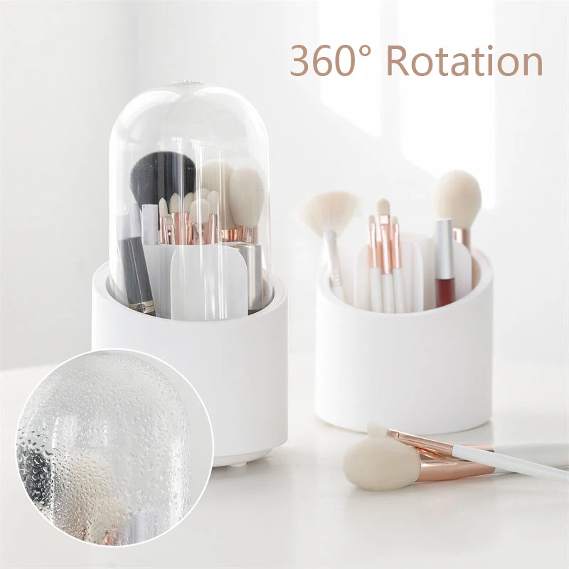 Multifunction-360-Rotating-Pen-Holder-Pencil-Makeup-Brush-Bucket-Dust ...