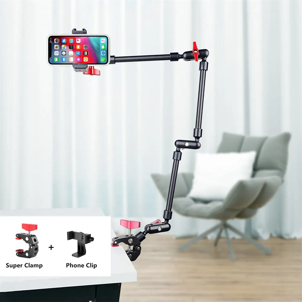 New-32inch-Magic-Arm-Phone-Stand-for-Mobile-Phone-Camera-Flexible ...