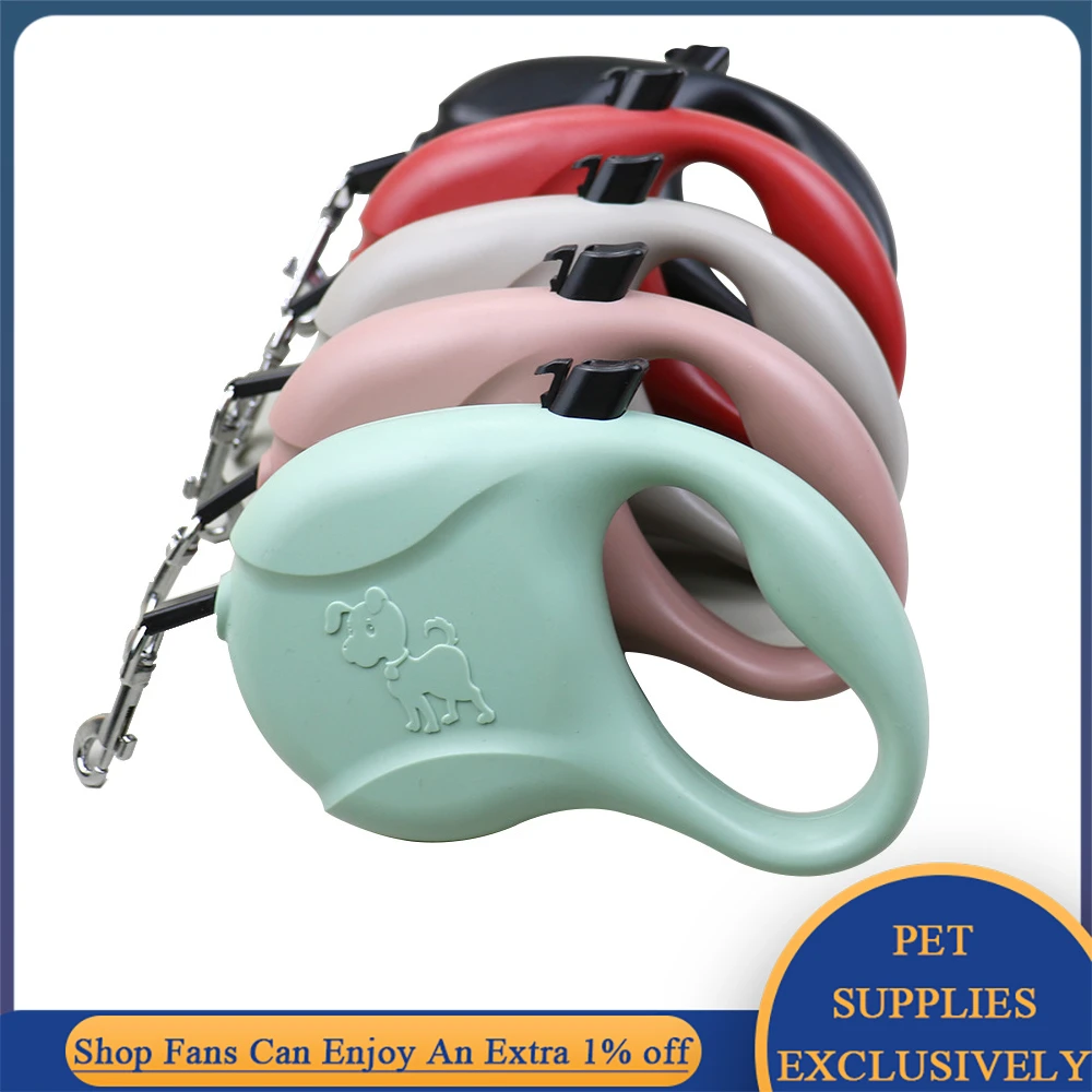 5M Dog Leash Durable Leash Automatic Retractable Nylon Pet Puppy Lead ...