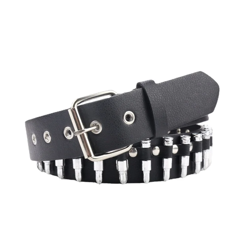 EagleKu-Hollow-Bullet-Decoration-Belt-Fashion-Ladies-Leather-Studded ...
