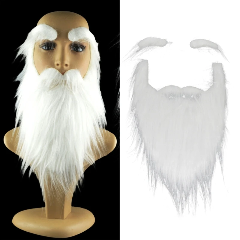 634C-Barba-falsa-Barbas-largas-peludas-Accesorios-de-cosplay-Barba ...
