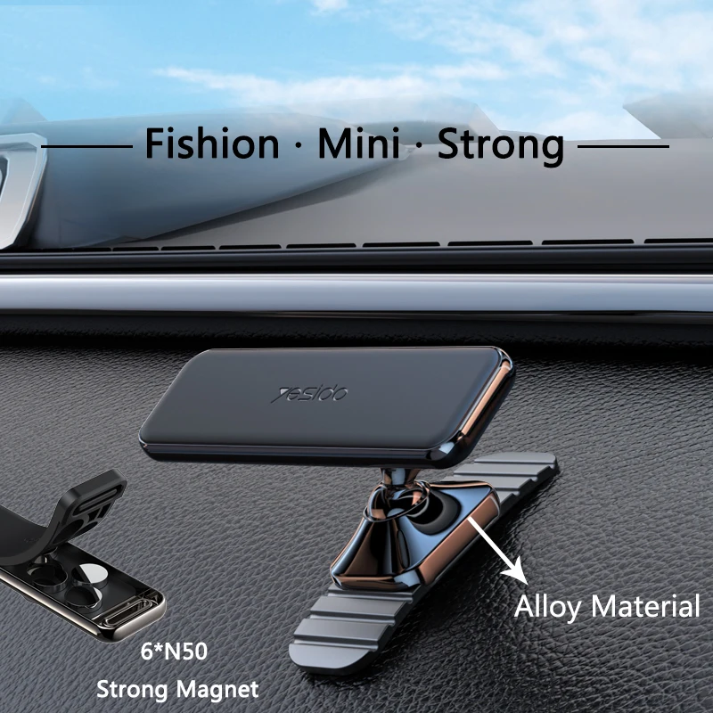 Universal-Car-Phone-Holder-Strong-Magnetic-360-Degree-Rotation-3M ...
