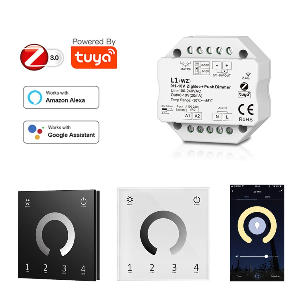 Ac Push Led Dimmer Switch Module | Tuya Zigbee Dimmer Switch | Zigbee ...
