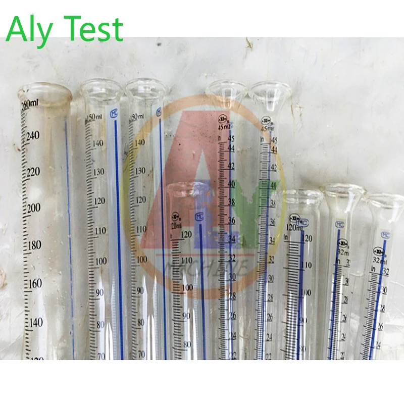 ALY Test Common Rail Bench 32-260ml Glass Measuring Cylinder 12 pcs ...