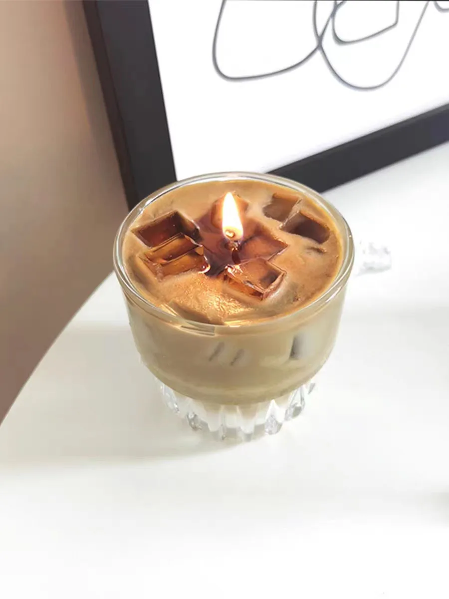 Creative Scented Candle Latte Coffee Cup Handcraft Scented Candle With ...