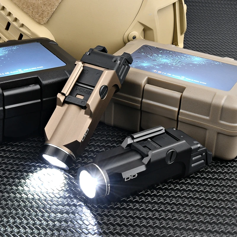 WADSN Tactical TLR-9 Weapon Gun Flashlight Metal 1000 Lumens TLR9 LED ...