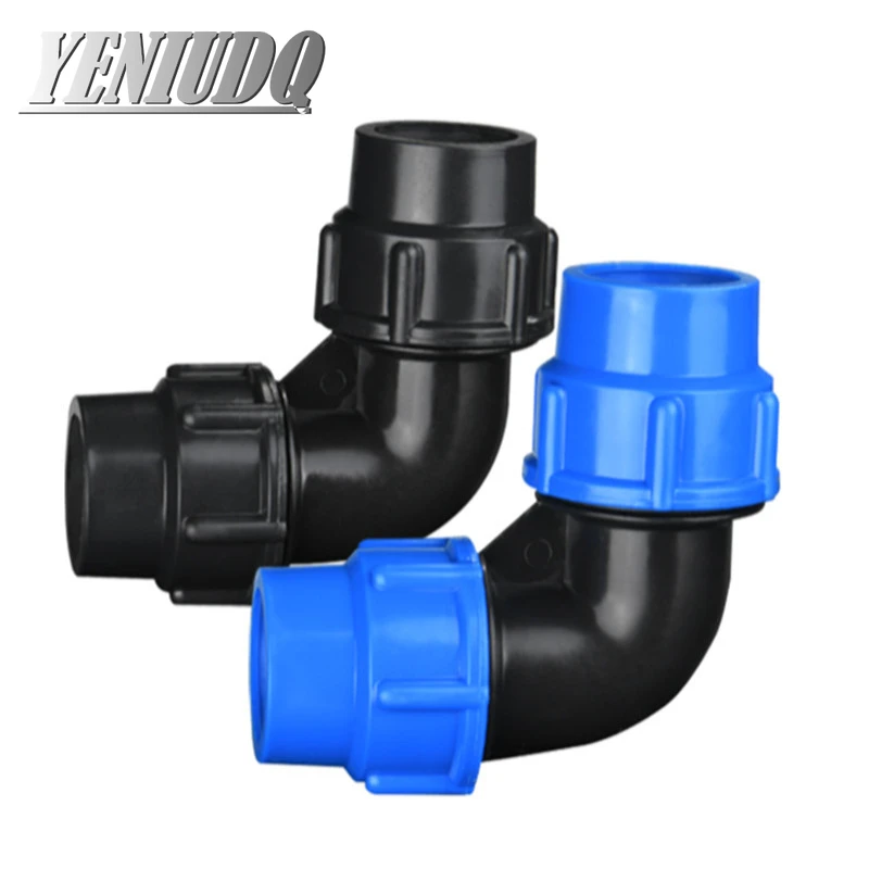 Fast Joint Elbow Plastic PE Pipe Fittings Blue Cap Fast Joint 16mm 20mm ...