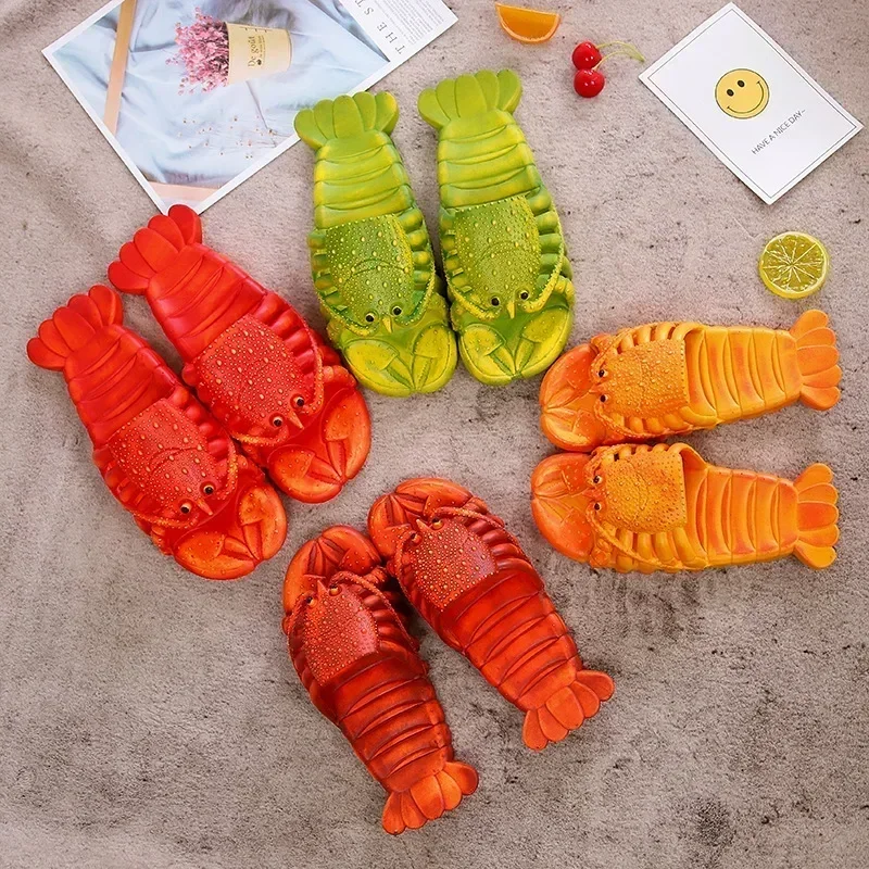 2024-Funny-Lobster-Summer-Men-s-Women-s-Slippers-Fashion-Sandals-for ...