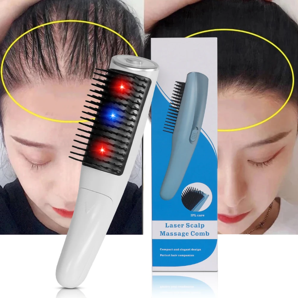 Electric-Laser-Comb-For-Hair-Growth-Infrared-Therapy-Hair-Regrowth-Hair ...