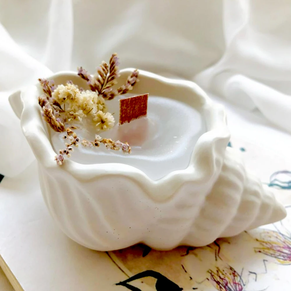 2pcs Conch Candle Jar Silicone Molds DIY Jewelry Storage Box ...