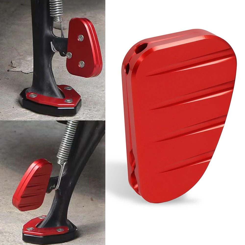 Motorcycle Kickstand Extension Plate Foot Side Stand Enlarger Pad For ...