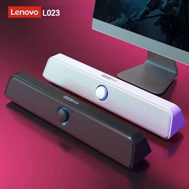 Lenovo L023 speaker soundbar 360° surround sound portable bluetooth ...