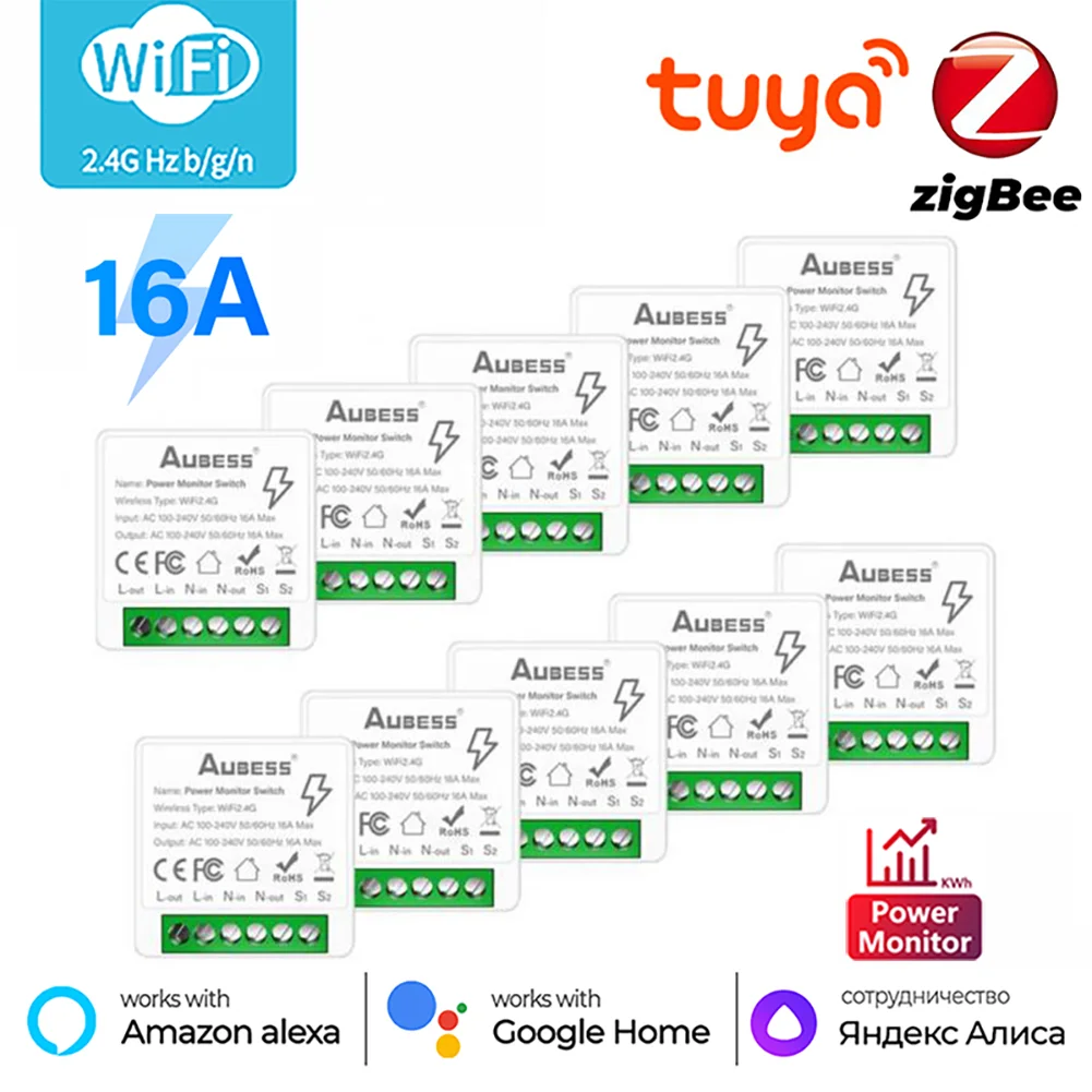 16A EWeLink Wifi Mini Smart Switch 2-way Control Wireless Timing Smart ...