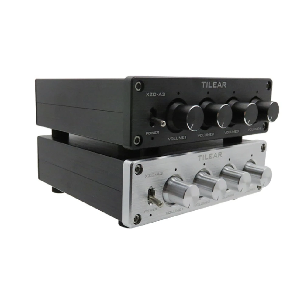 A3-NE5532-4-Input-1-Output-Stereo-Mixer-Audio-Distributor-Preamp-Volume ...