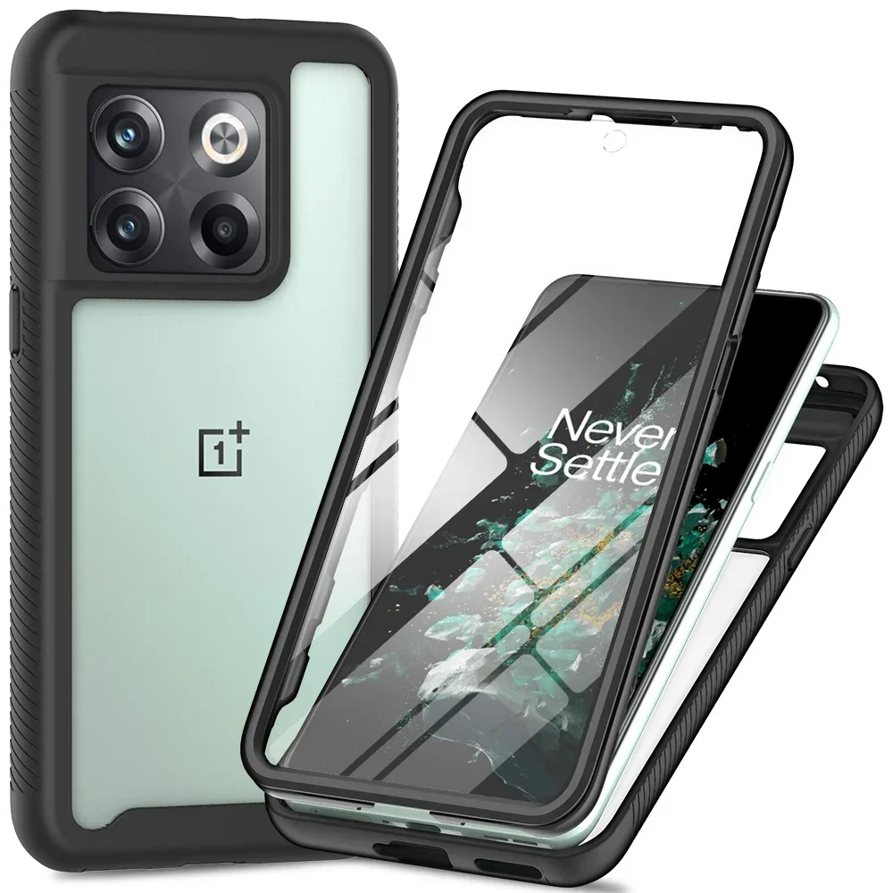 For Oneplus 10T ACE Pro Shockproof Case Front PET Crystal Back Panel ...