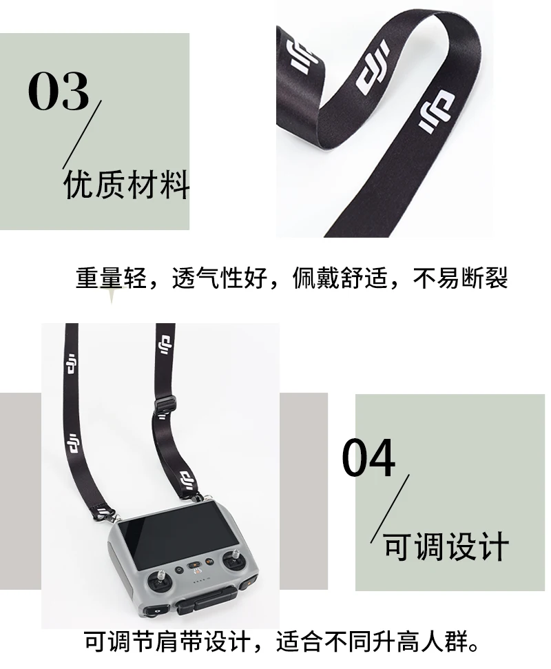 for Dji Mini 4 Pro Lanyard Neck Strap with Screws Drone Rc/rc 2/rc Pro for Dji Mini 3 Pro/mini 3 ...