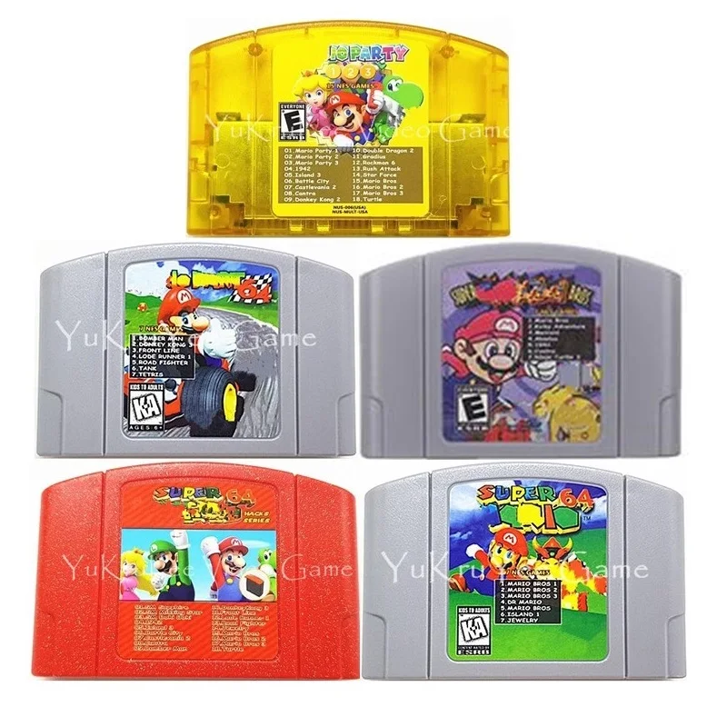 Super All in 1 N64 Compilation Video Game Cartridge Memory Card for ...