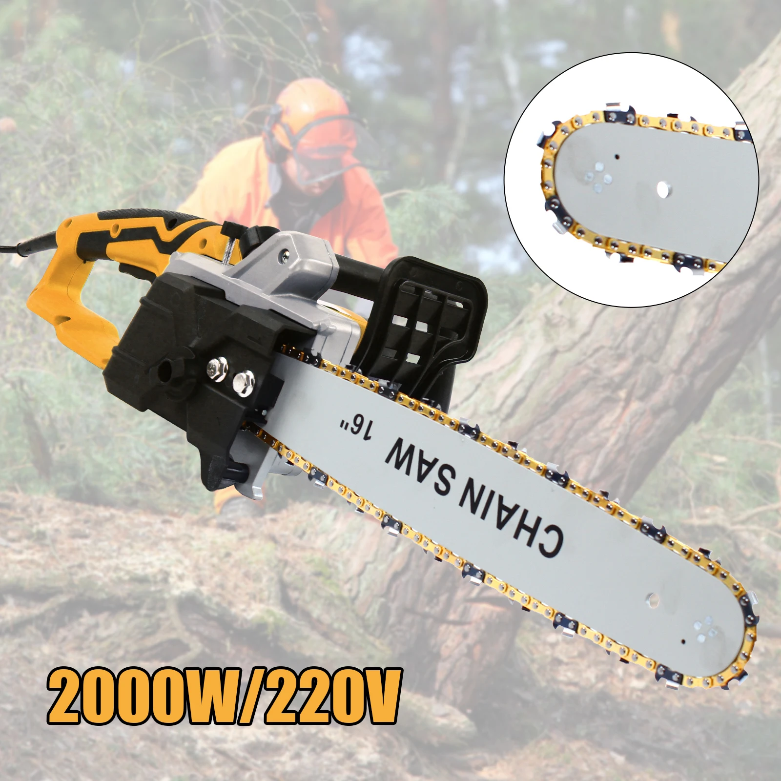 16-2000W-Electric-Chain-Saw-Corded-Electric-Chain-Saw-Tree-Cutter ...