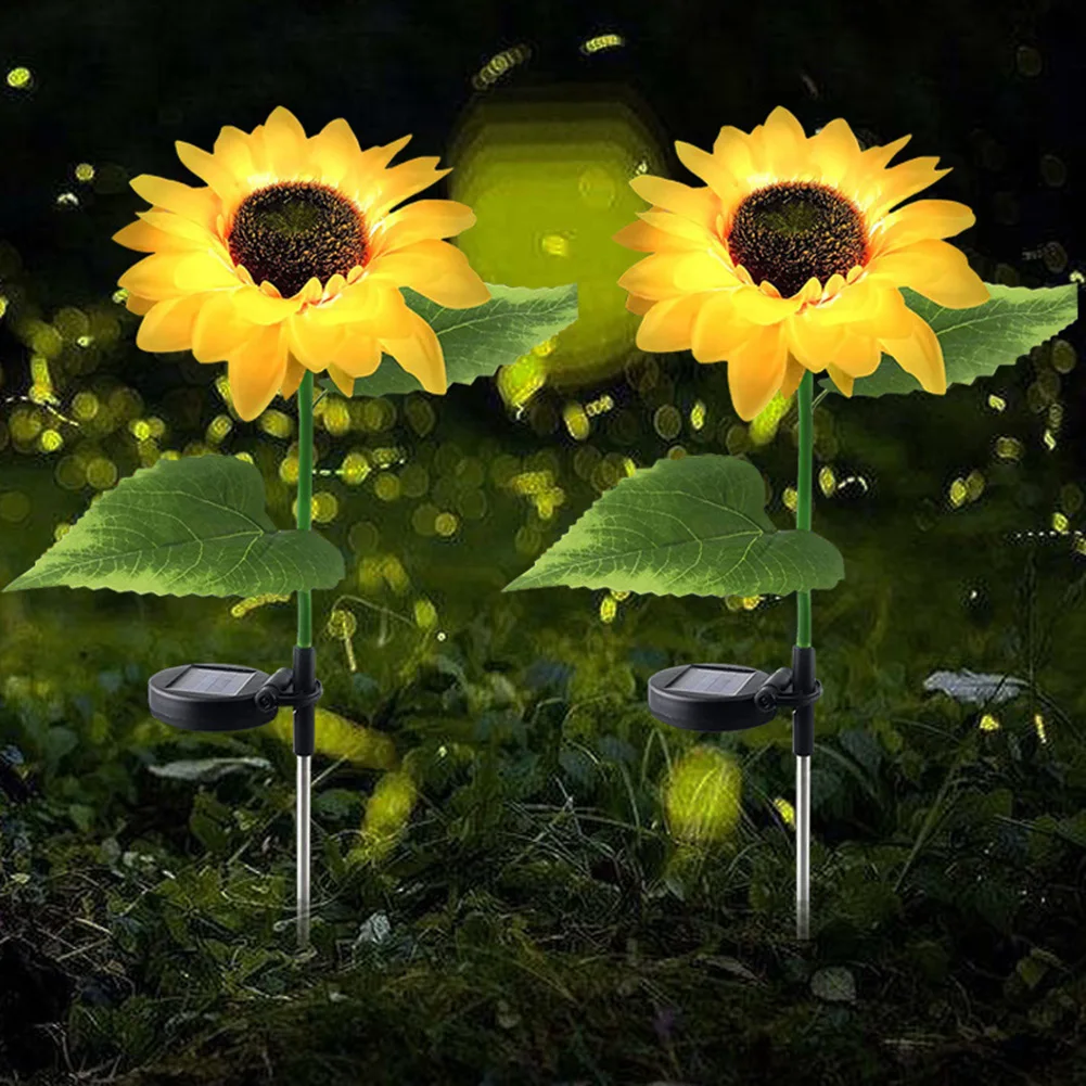 Sunflowers-Decorative-Flower-Lights-Waterproof-Solar-Powered-Flower ...
