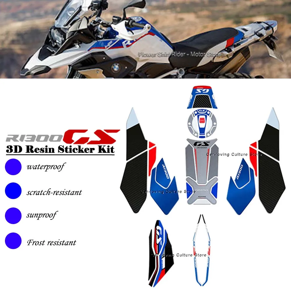 For-BMW-R1300GS-R-1300-GS-Blue-2024-Waterproof-Protective-Sticker-3D ...