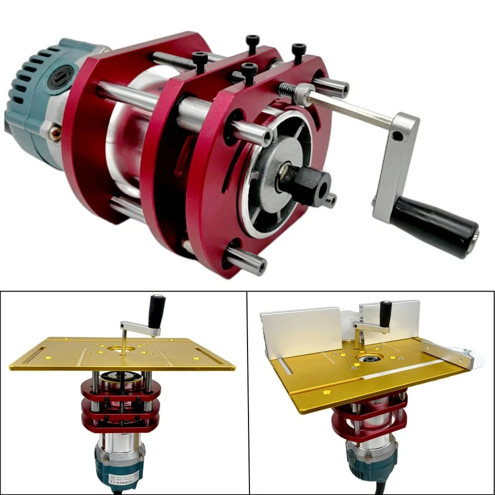 Router Lift Kit W/ Aluminum Router Plate for 65mm Diameter Motors ...