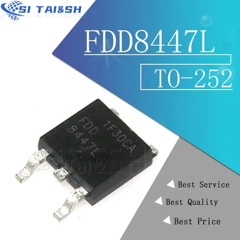 Transistor MOS FET nuevo FDD8447L TO 252 FDD8447 TO252 8447 SMD, 10 Uds ...