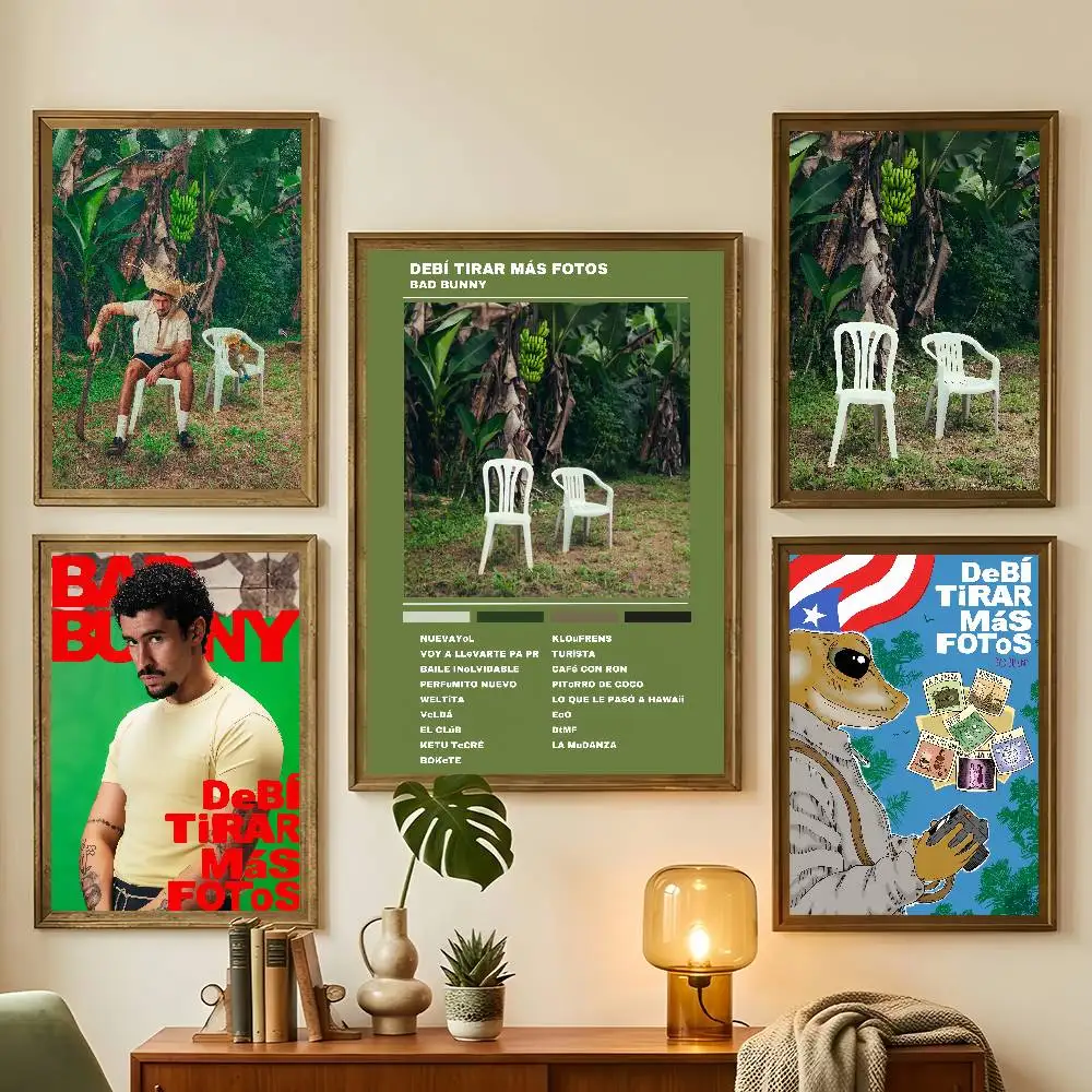 Rapper Bad B-Bunny Debi Tirar Mas Fotos-DTMF Poster For Bedroom Gamer ...