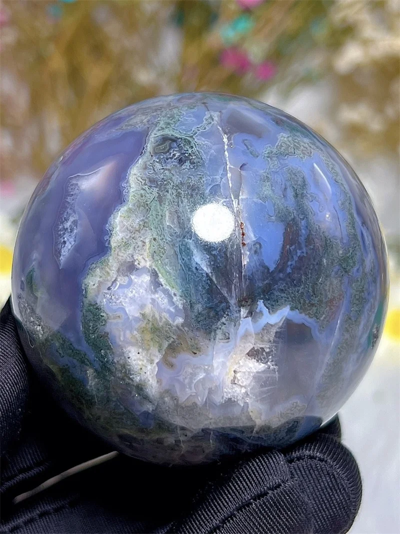 Natura-Crystal-Stone-Blue-Moostone-SPhere-Free-Form-Carving-Reiki ...