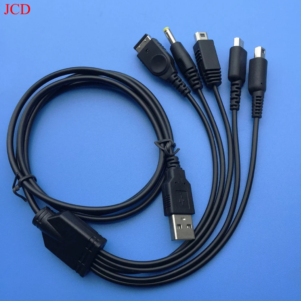 5 in 1 Charging Cable for Nintendo Wii U/ NEW 3DSXL/NEW 3DS/NDS LITE SP ...