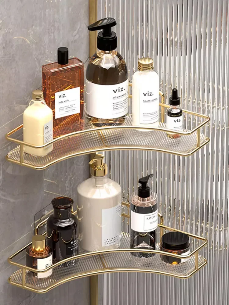 Bathroom-Golden-Triangle-Storage-Rack-Wall-Hanging-Corner-Storage-Rack ...